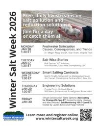 Winter Salt Awareness Week 2026 is January 26-30 - Green Mountain ...